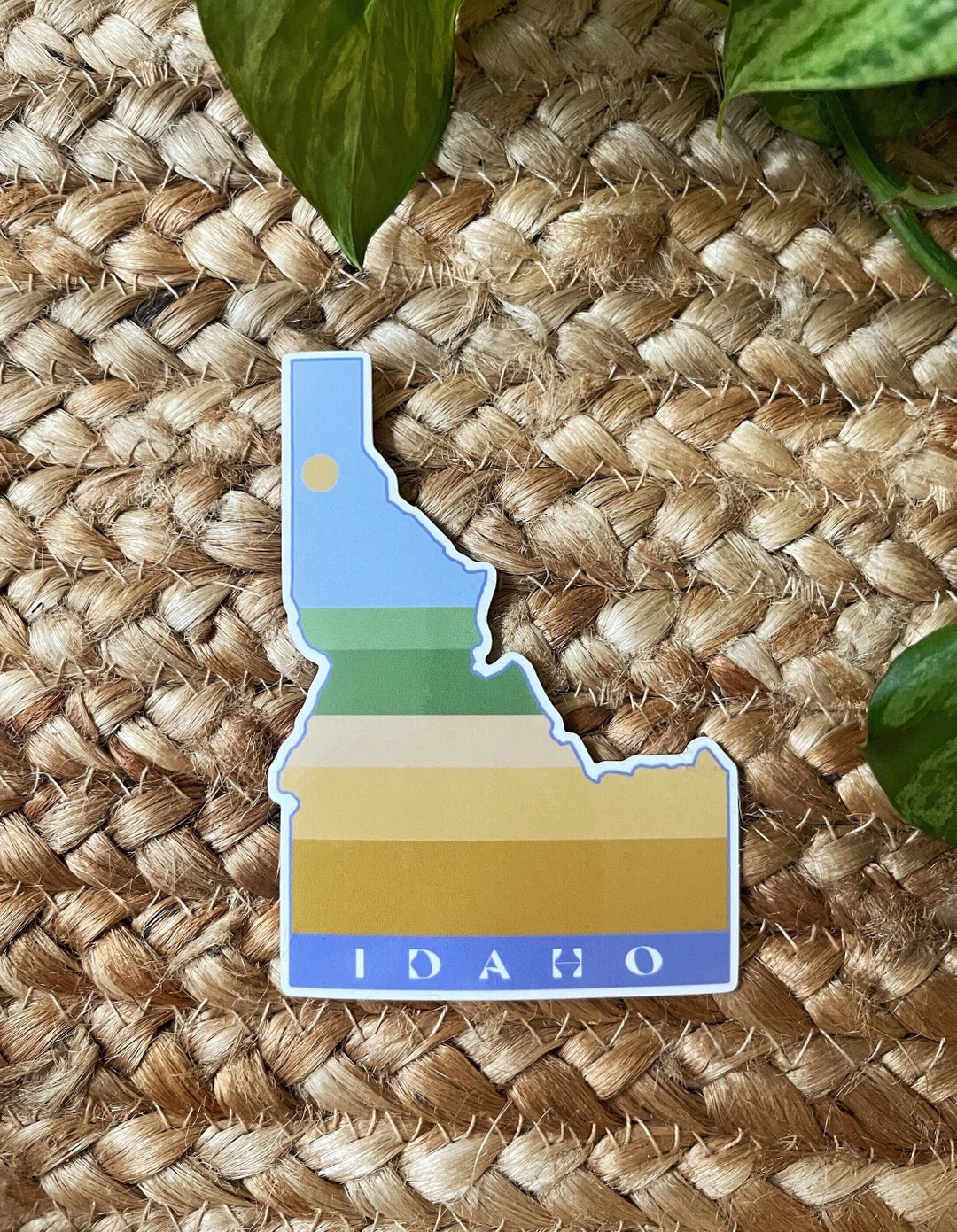 IDAHO STATE STICKER / Vinyl Decal, Idaho, Pacific Northwest Pnw, Idaho ...