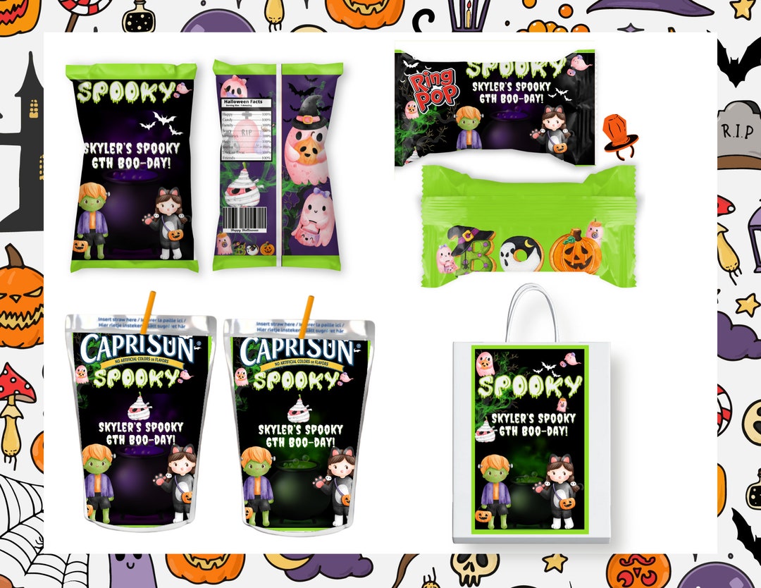 Halloween Bundle Trea - Halloween Chip Bag - Halloween Favors-halloween ...