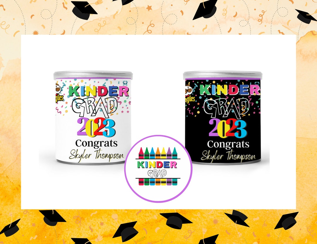 Kinder Pringles 13oz Printable Templates Graduation - Etsy