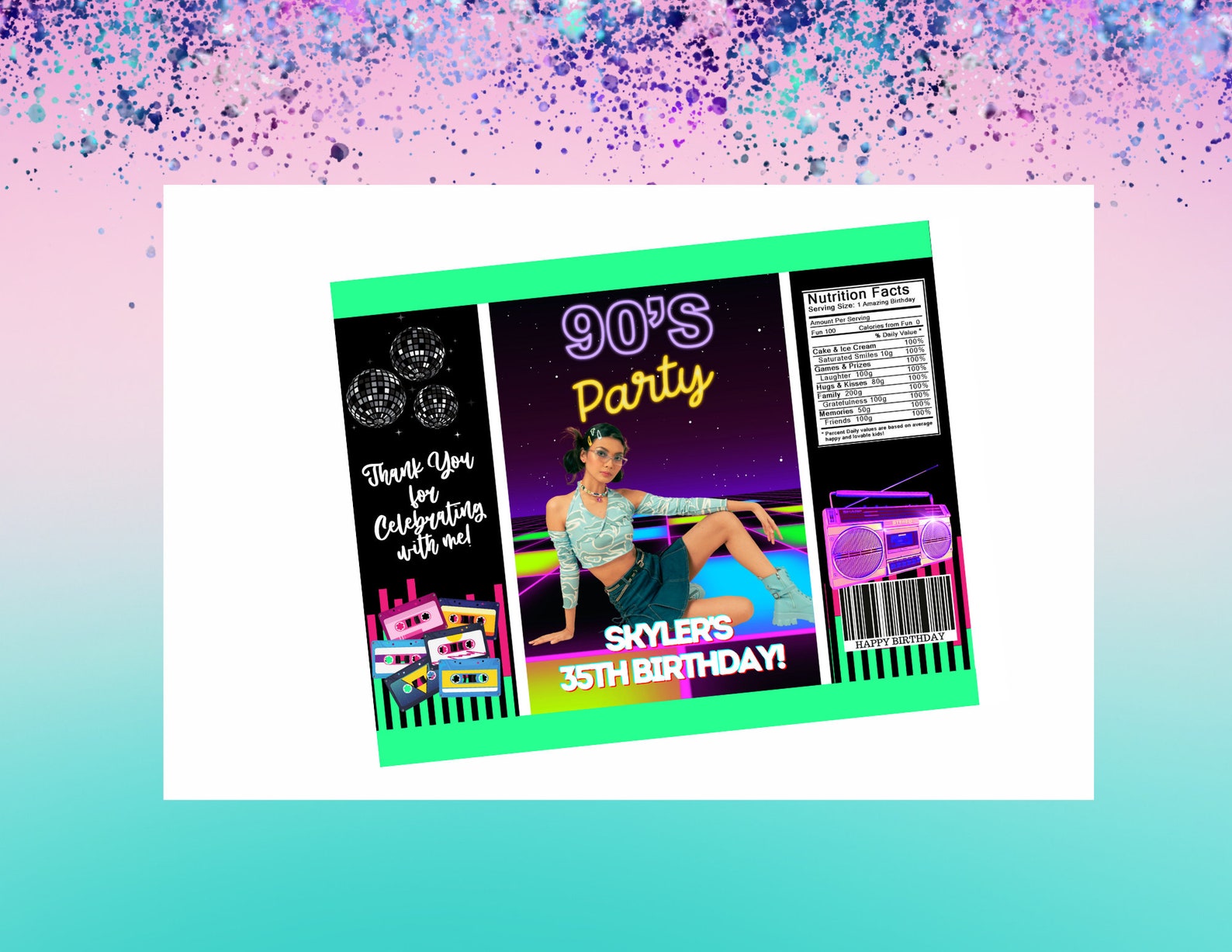 90s Treat Bundle Labels-90s Chip Bag -throwback Retro Wrappers-retro ...