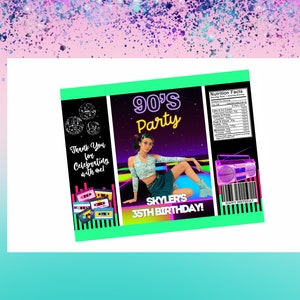 90s Treat Bundle Labels-90s Chip Bag -throwback Retro Wrappers-retro ...