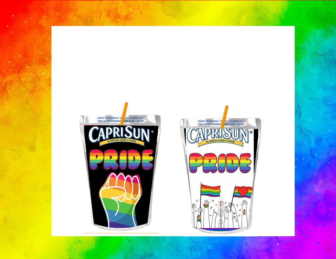 Pride Juice Pounch Labels - LGTB Template - Pride Party Favors - Pride ...