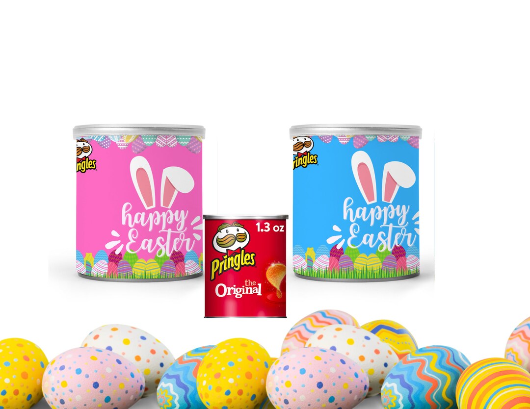 Easter Pringles 1.3oz - Easter Template - Easter Party Favors - Easter ...