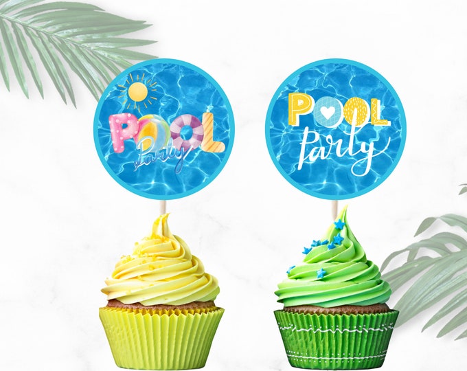 Beach Ball Cake Topper Centerpiece Pool Party Beach Ball Cake Toppers ...