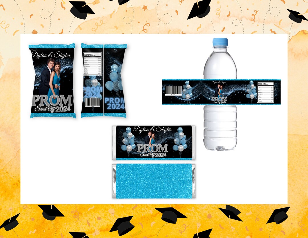 Prom 2025 Send off Treat Bundle- Prom Light Blue - Prom 2025 Chip Bag ...