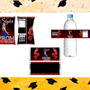 Prom 2024 Send off Treat Bundle- Prom Red - Prom 2024 Chip Bag - Prom ...