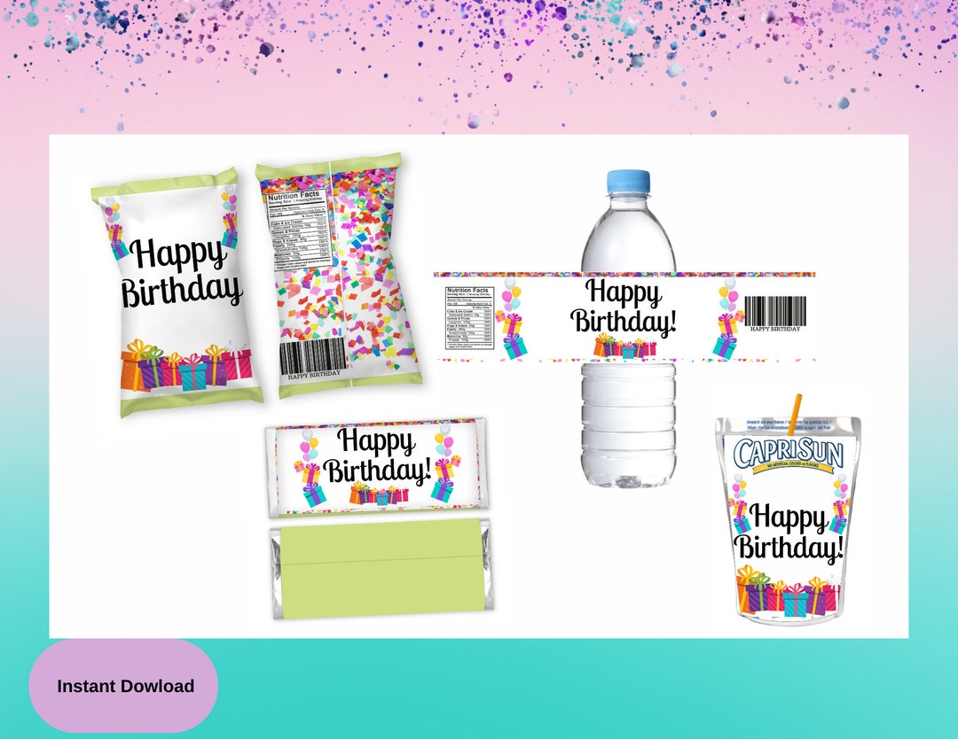 Happy Birthday Party Bundle Treat-birthday Party -happy Birthday Favors ...