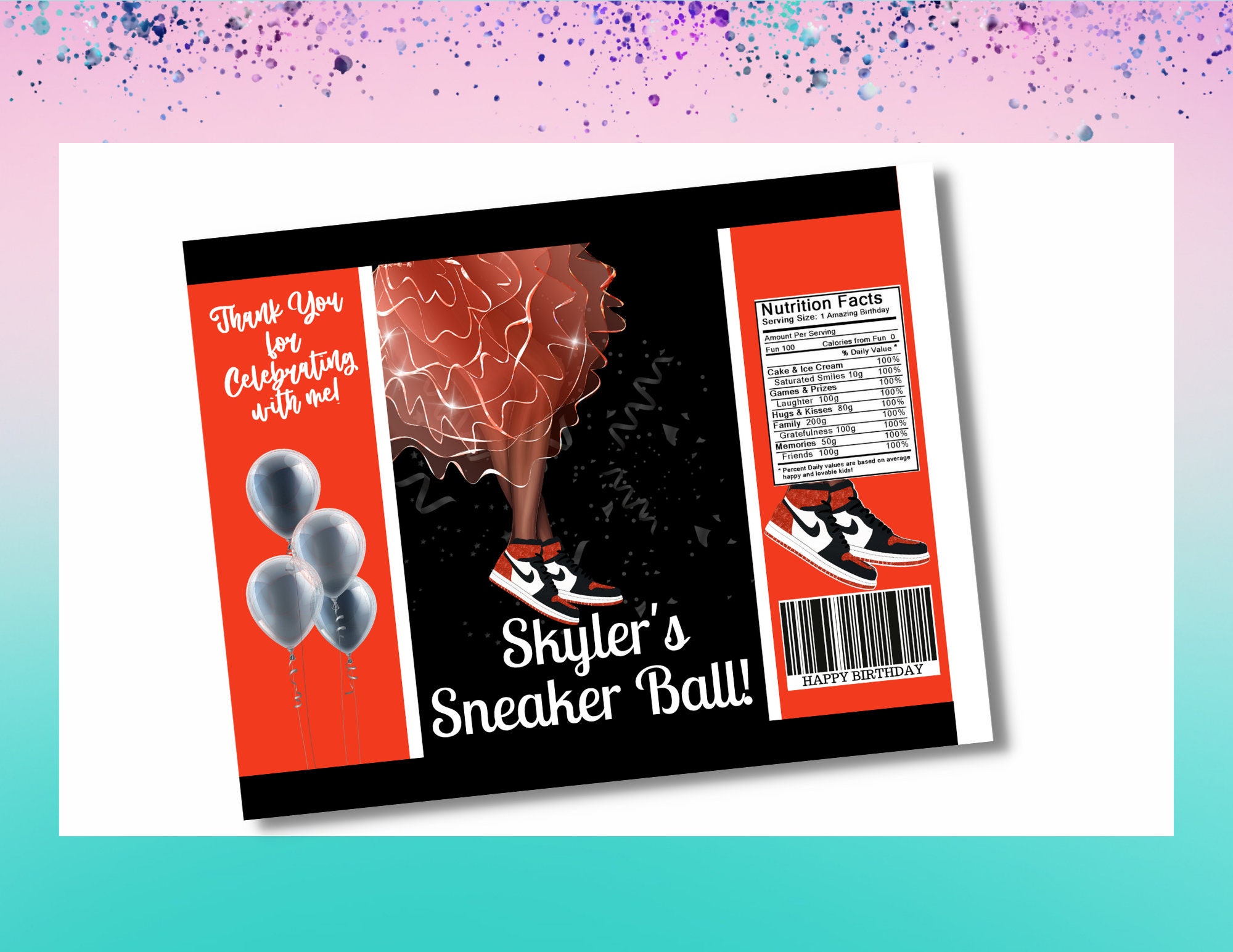 Sneaker Ball Bundle Treat | Sneaker Chip Bag | Sneaker Birthday Party ...
