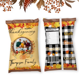 Thanksgiving Bundle Treat - Brown Thanksgiving Party Template Bundle ...