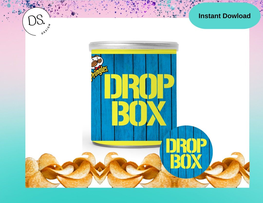 Gamer Drop Box 1.3 Oz Chip ,labels INSTANT DOWNLOAD Video Game Birthday ...