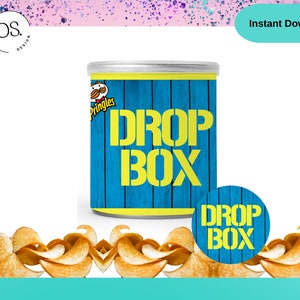 Gamer Drop Box 1.3 Oz Chip ,labels INSTANT DOWNLOAD Video Game Birthday ...