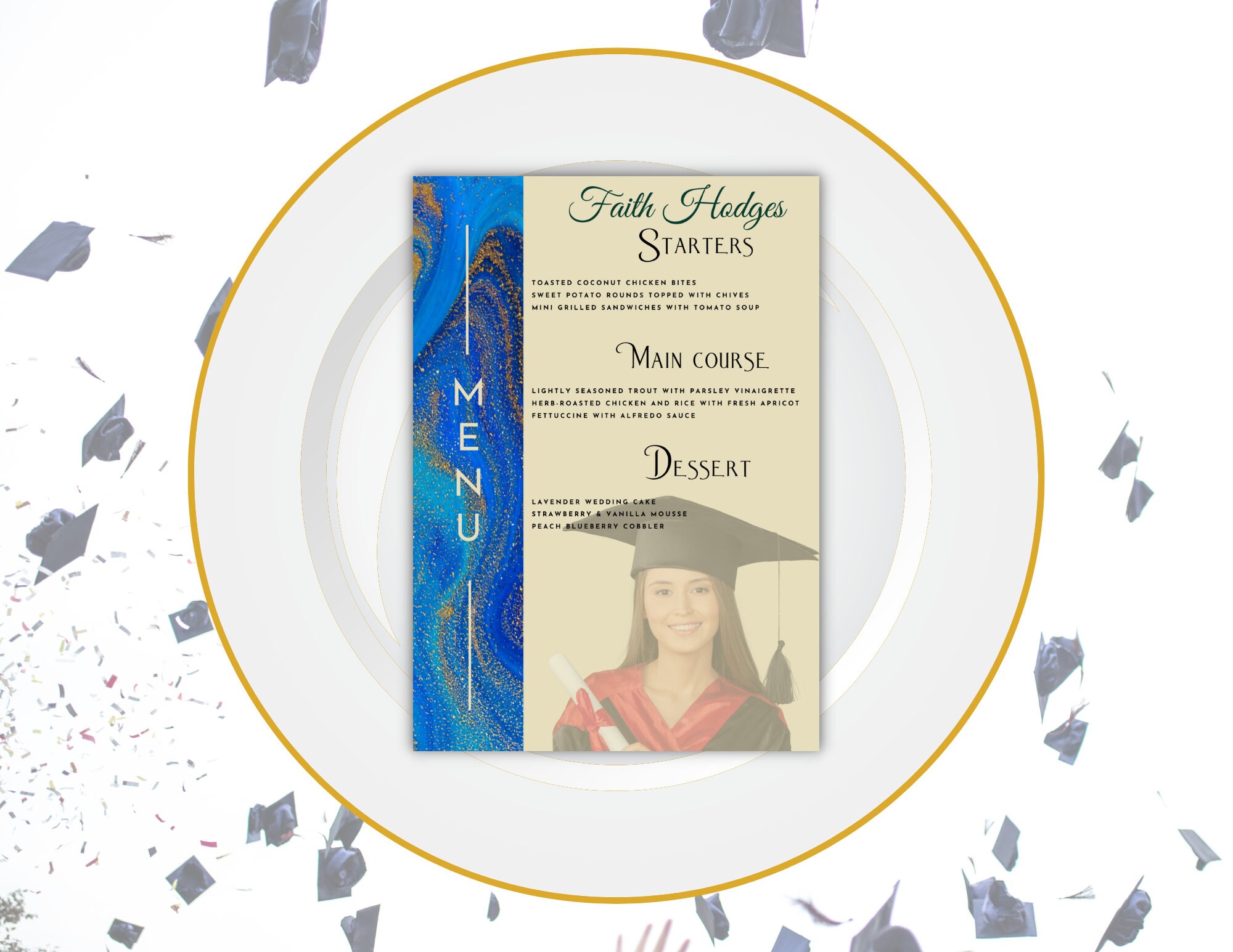 Graduation Menu Graduation 2023 Menu Grad 2023 Party - Etsy Australia
