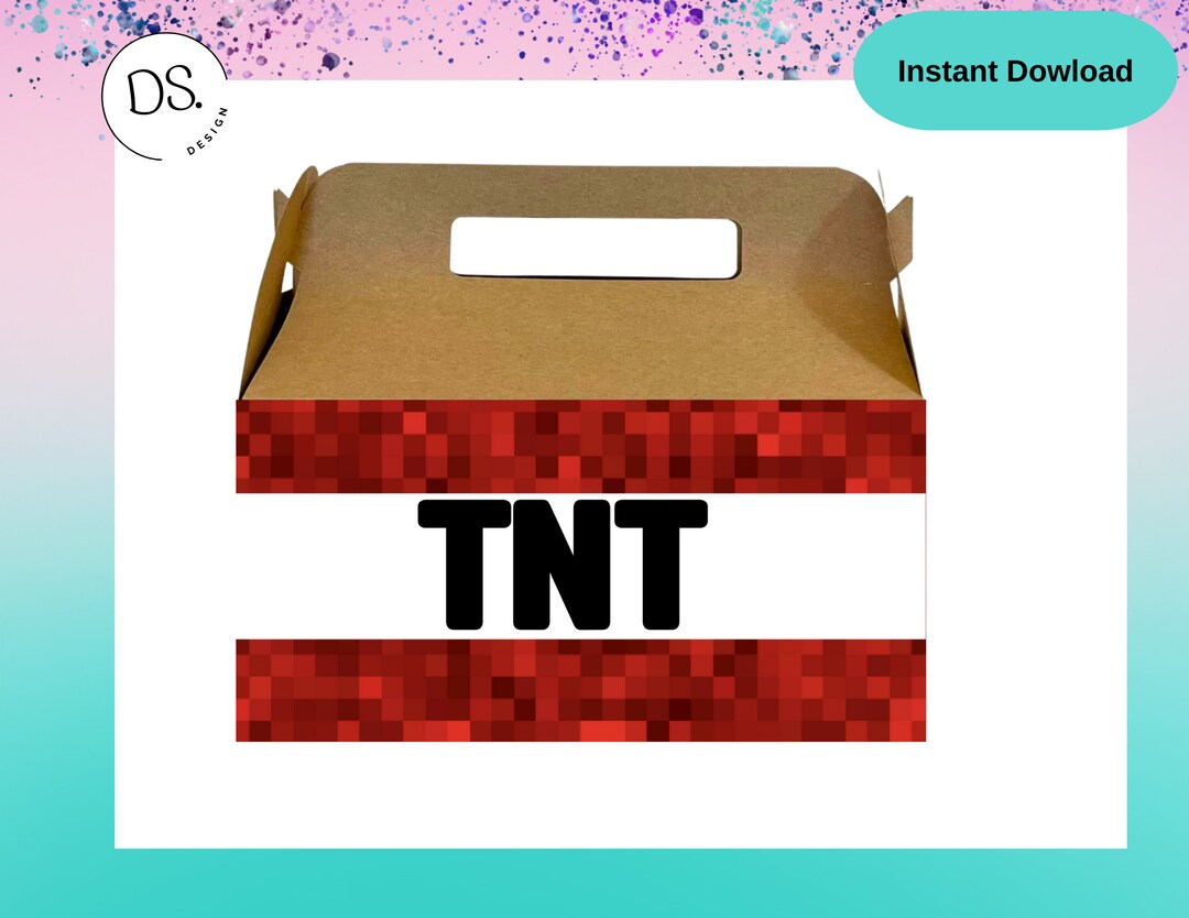 TNT Gable Box- Gamer Box Labels - [INSTANT DOWNLOAD] Video Game ...