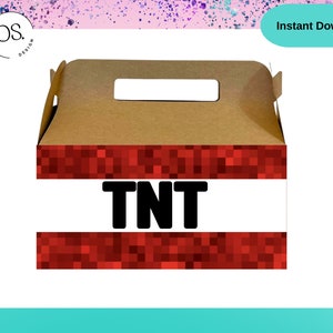 TNT Gable Box- Gamer Box Labels - [INSTANT DOWNLOAD] Video Game ...
