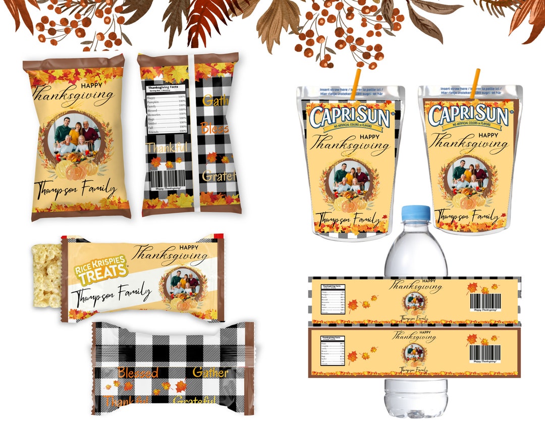 Thanksgiving Bundle Treat Brown Thanksgiving Party Template Bundle ...