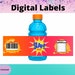 Gamer Slap Juice Labels printable Labels INSTANT DOWNLOAD gamer ...
