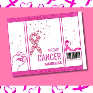 Breast Cancer Awareness Chip Bag - Breast Cancer Chip Bag - Cancer Awareness- Pink Labels-fight ...