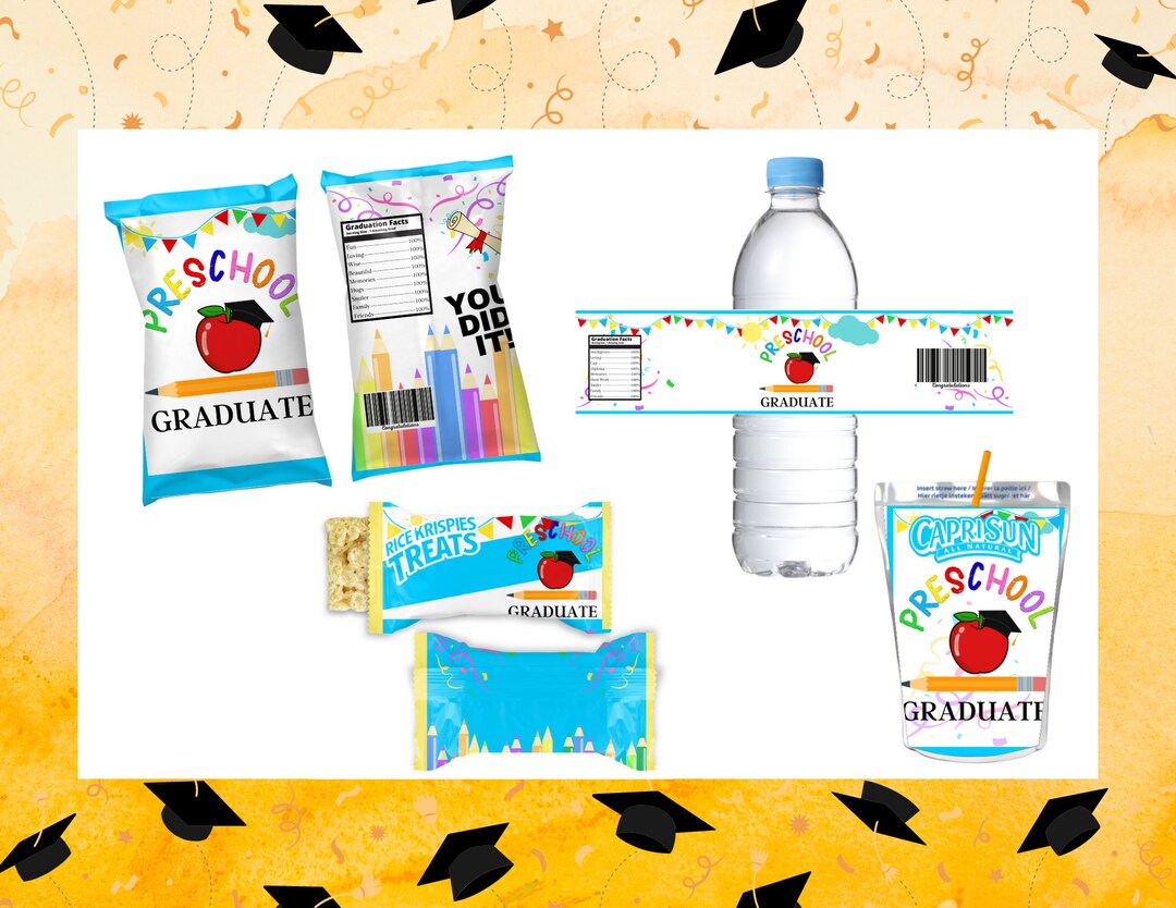 Preschool Graduate Bundle Treat | Graduation Chip Bag | Graduation ...