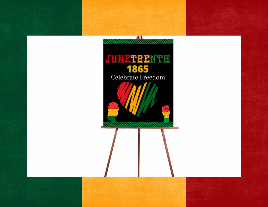 Juneteenth Welcome Sing - Juneteenth Template - Juneteenth Party Favors ...