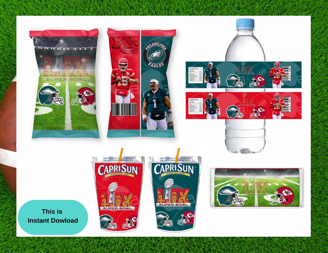 Super Bowl 2025 Bundle Treat| KC L Go Eagles Football | Chiefs Go ...