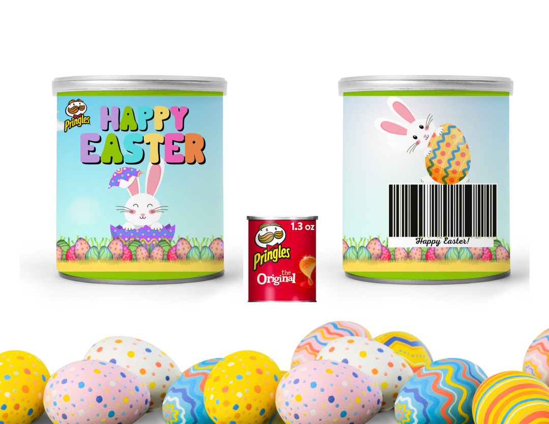 Easter Pringles 1.3oz - Easter Template - Easter Party Favors - Easter ...