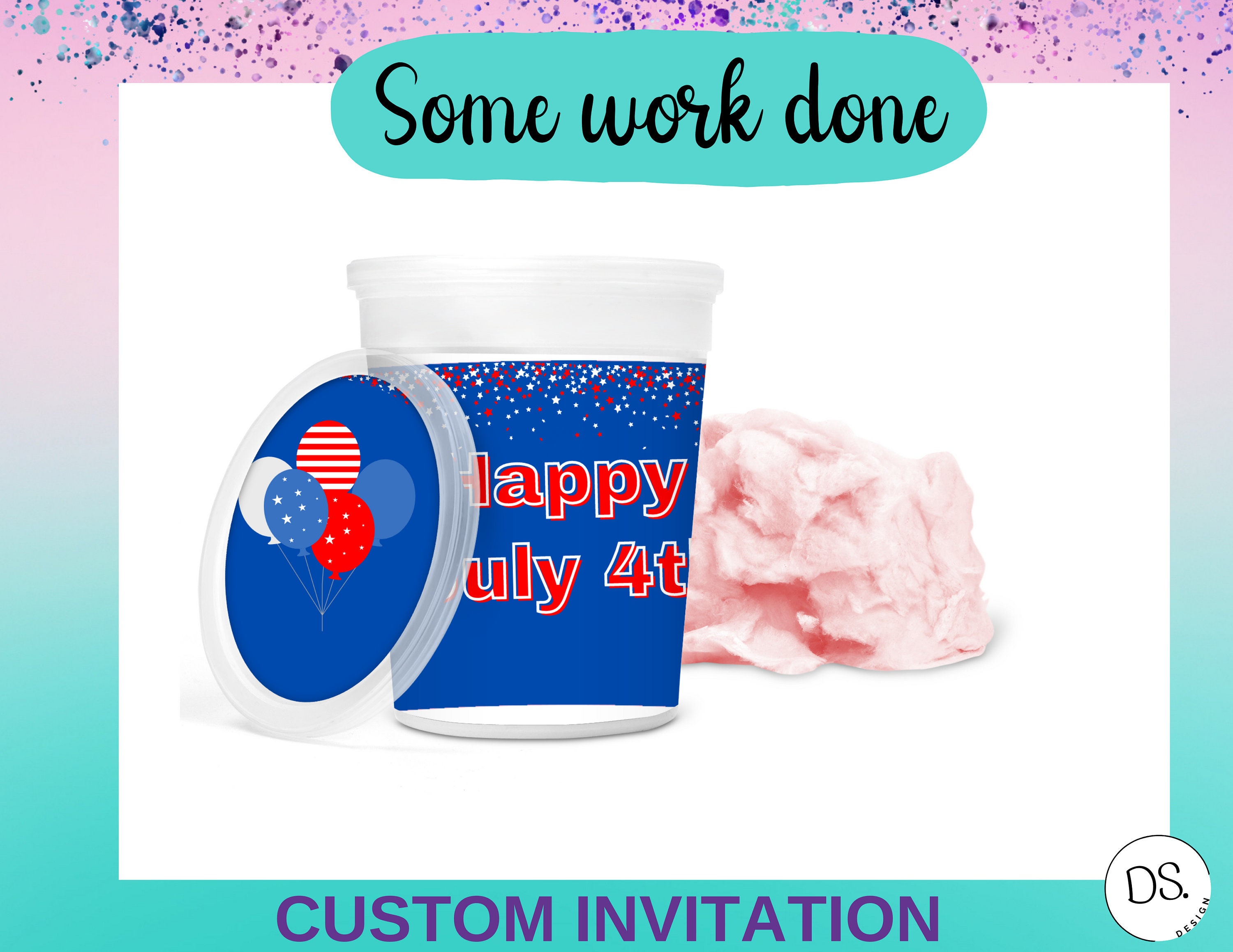 Custom Cotton Candy 2oz - Party Favors Custom - Custom Any Desing - Any ...