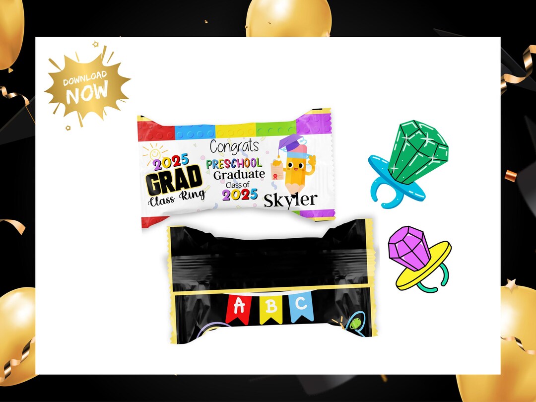 Preschool Graduation Ring Class, Printable Templates Grad, Kids ...