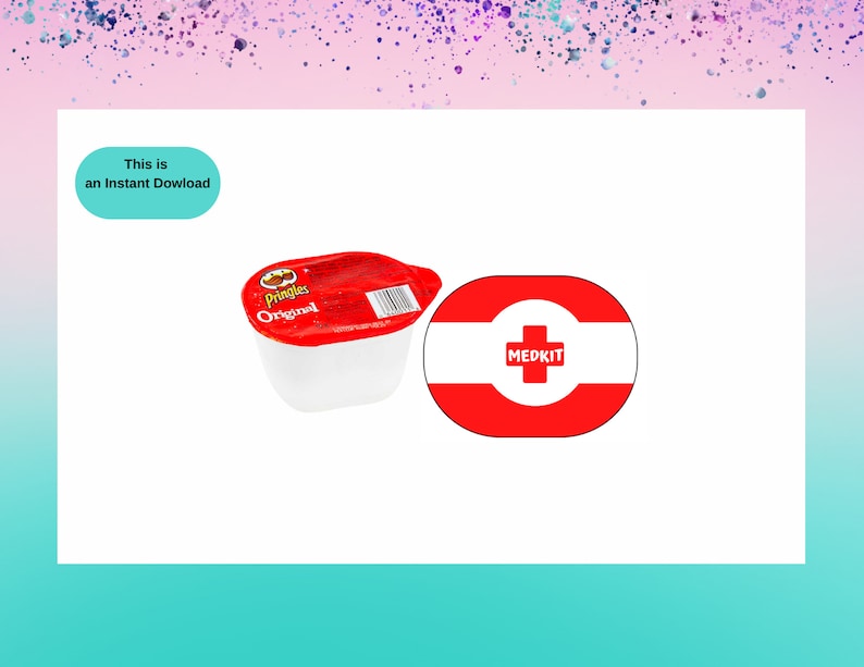Medkit Labels Pringles 0.67oz -printable Labels INSTANT Download ...