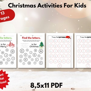 Christmas Games Activities Printable, Christmas Coloring, Letter to ...