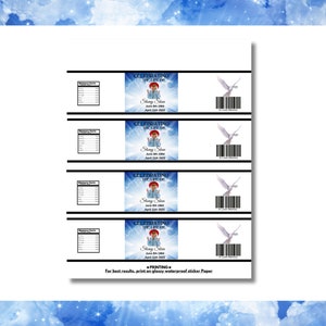 Funeral Bundle Treat Labels , Funeral Chip Bag, Water Bottle Labels ,in ...