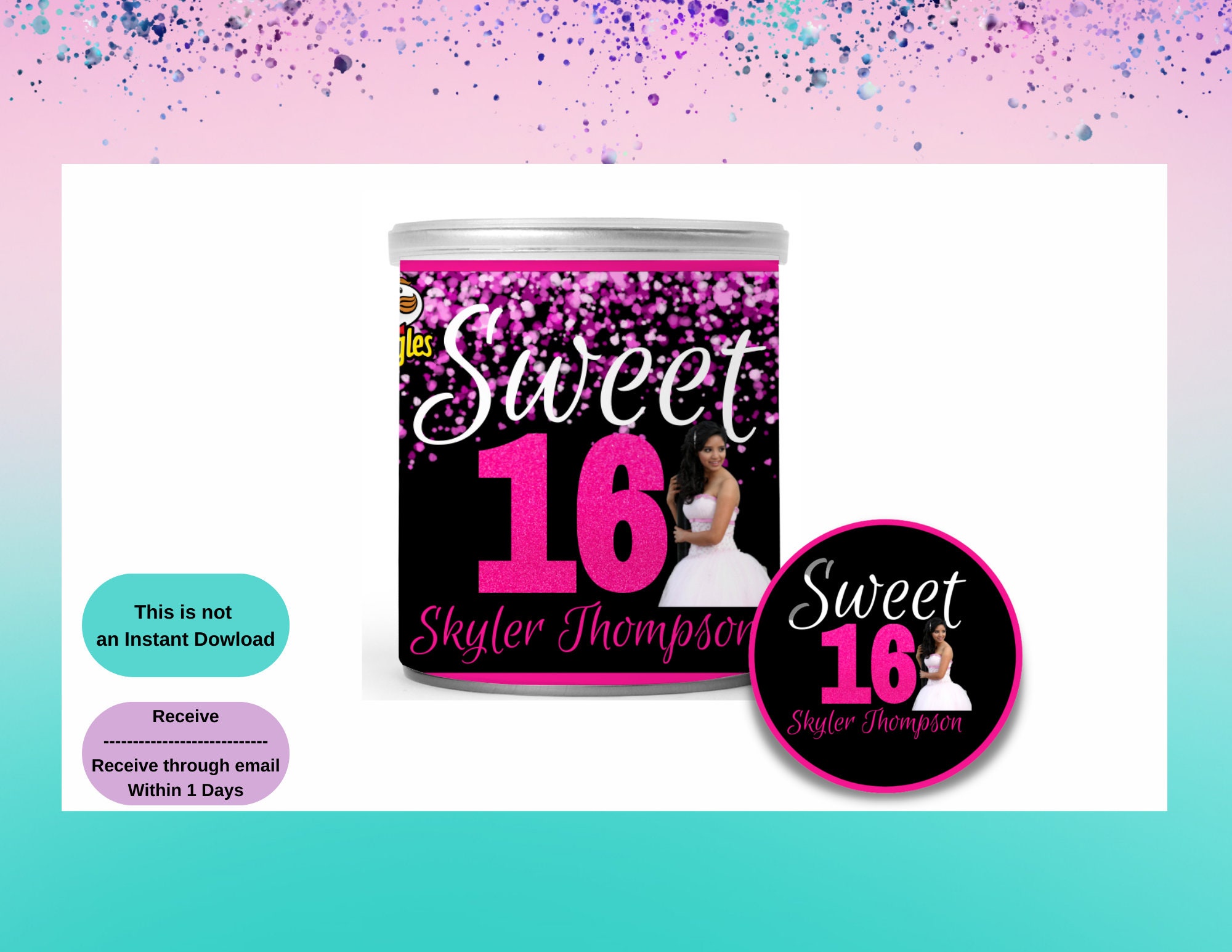 Sweet Sixteen Pringles | Sweet Sixteen Pringles| Sweet 16 Birthday ...