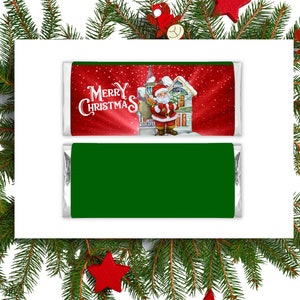 Santa Bundletreat Labels- Chip Bag-christmas Chip Bag -holiday Party ...