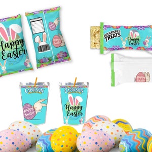 Easter Bundle Treat Labels - Easter Template - Easter Favors - Easter ...