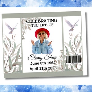 Funeral Bundle Treat Labels , Funeral Chip Bag, Water Bottle Labels ,in ...