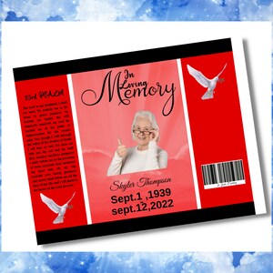 Funeral Bundle Treat Labels , Funeral Chip Bag, Water Bottle Labels ...