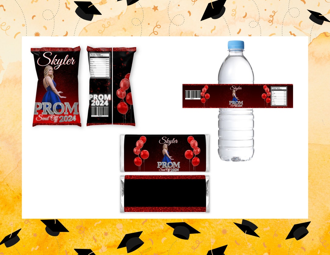 Prom 2024 Send off Treat Bundle- Prom Red - Prom 2024 Chip Bag - Prom ...