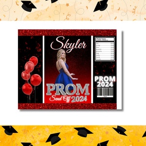 Prom 2024 Send off Treat Bundle- Prom Red - Prom 2024 Chip Bag - Prom ...