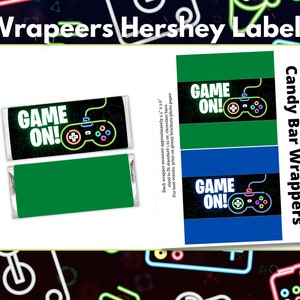 Video Games Candy Bar - Gamer Wrappers - Gamers Favors - Gamers Party ...
