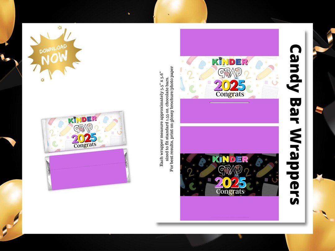 Kinder Wrappers , Printable Templates, Graduation Candy Bar ...