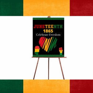 Juneteenth Welcome Sing - Juneteenth Template - Juneteenth Party Favors ...