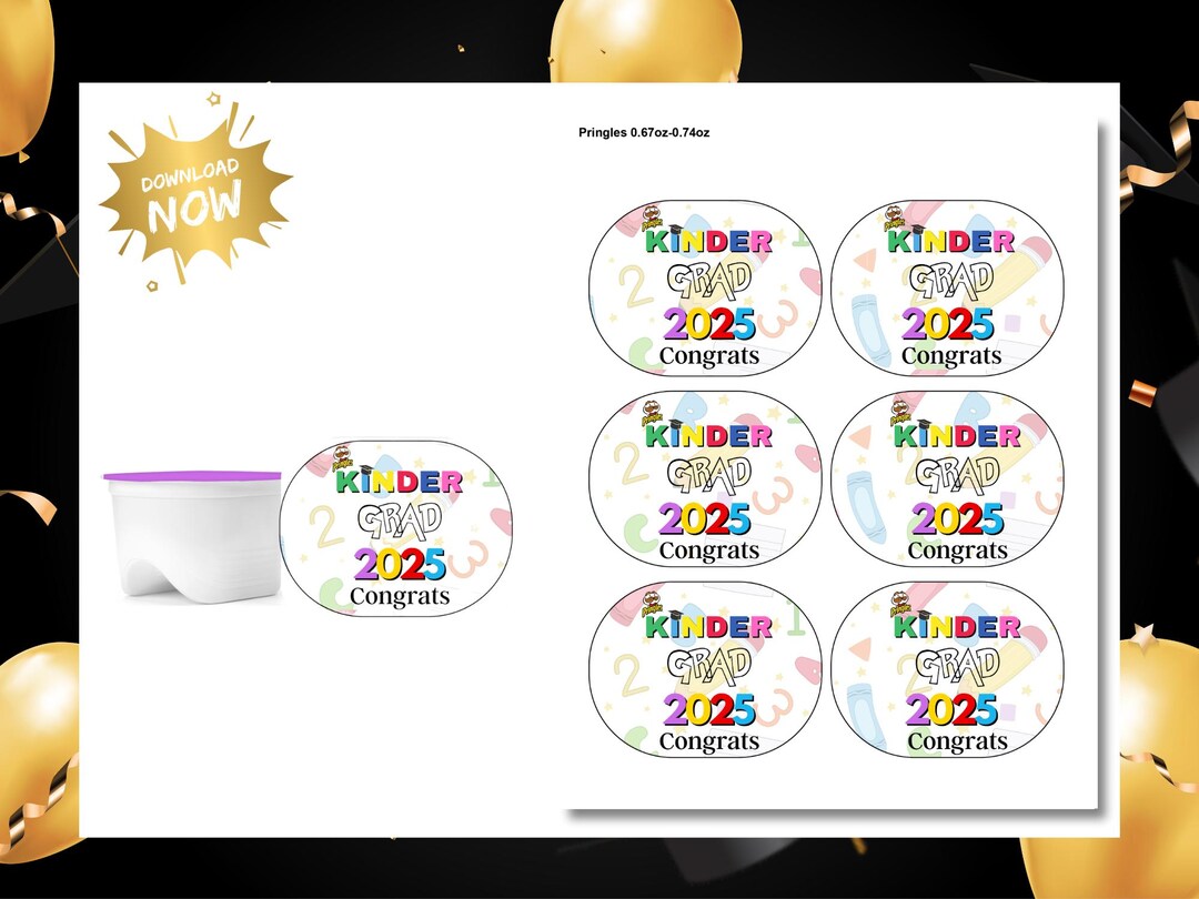 Kinder Pringles , Printable Templates, Graduation Pringles K ...