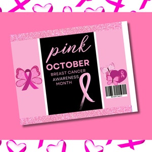 Breast Cancer Awareness Chip Bag - Breast Cancer Chip Bag - Cancer Awareness- Pink Labels-fight ...