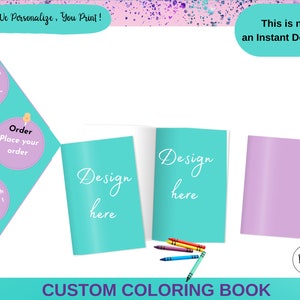 Personalized Kids Color Books ,custom Coloring Books , Party Custom ...