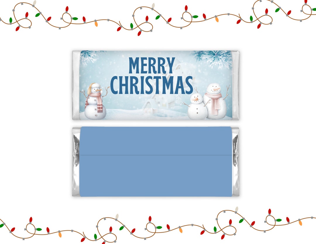Snowman Wrappers- Merry Christmas Labels-merry Christmas Wrappers ...