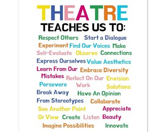 Theatre Teaches Us To...premium Matte Paper Poster - Etsy