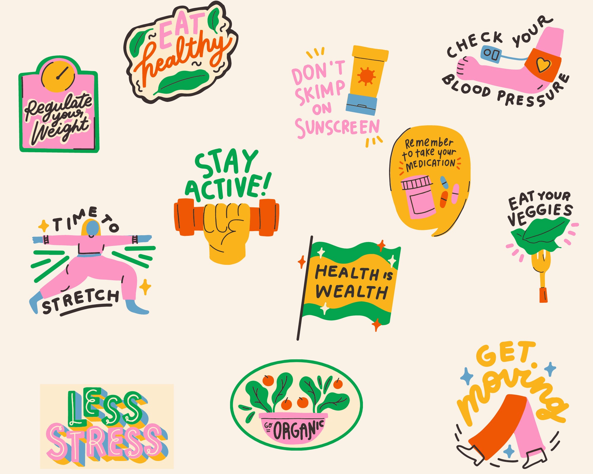 5000 pegatinas digitales para planificador / pegatinas para goodnotes ...