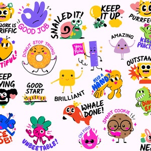 118 Motivation Digital Stickers |png Stickers|motivational Quotes ...