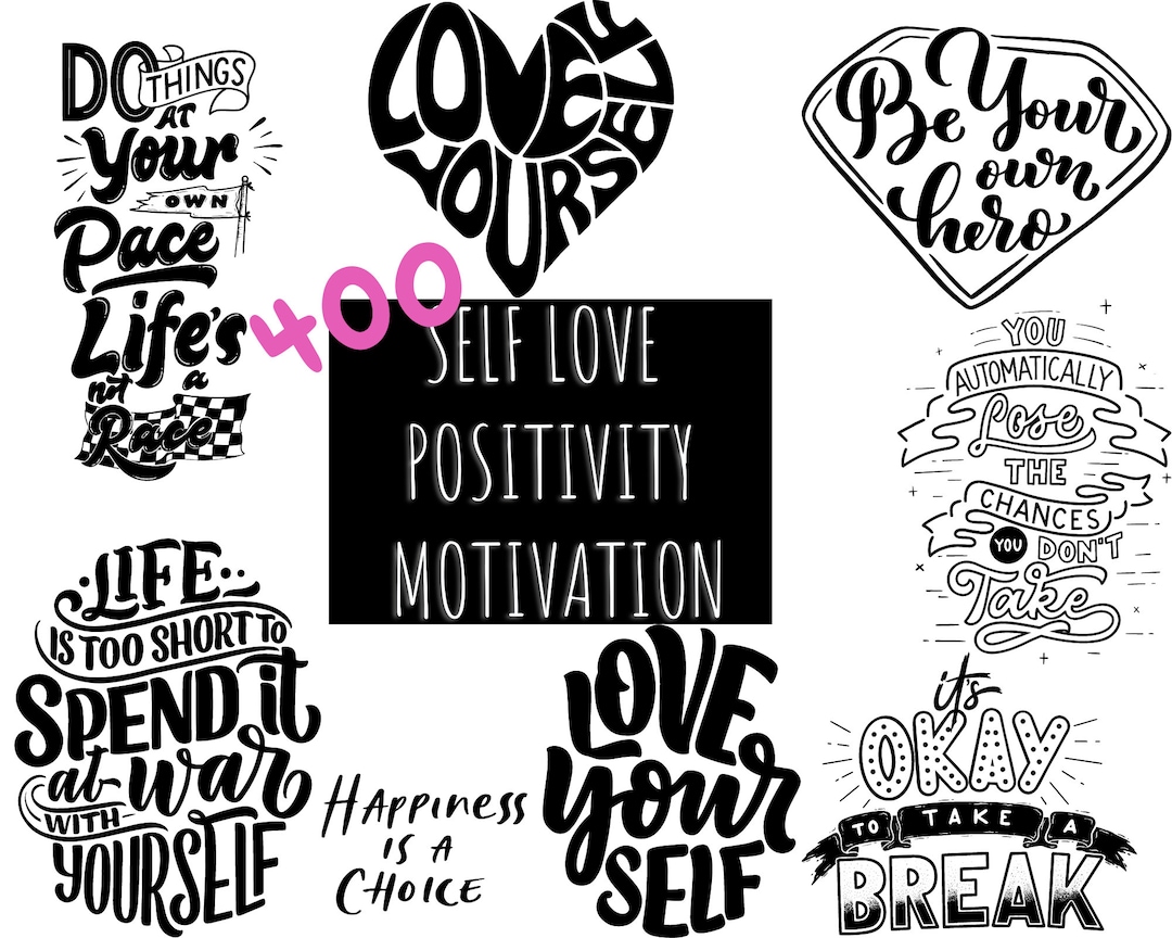 Selflove Positivity Motivation Svg Png| Self Love Shirt Positivity ...