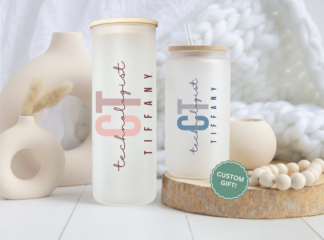 CT Tech Appreciation Gift, Personalized CT Technologist Glass Iced ...