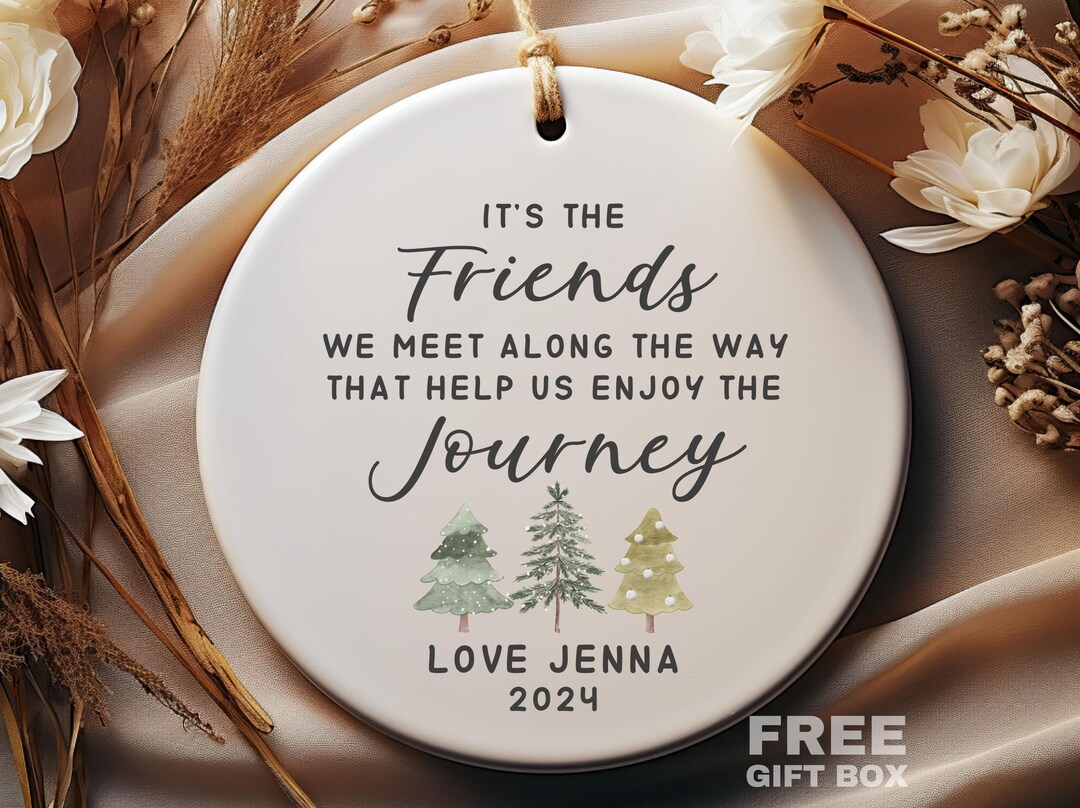 Friendship Ornament, Personalized Best Friend Christmas Ornament ...